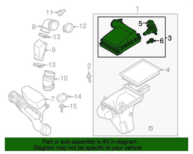 2010-2017 Toyota Air Cleaner Cover 17705-37131 | Toyota Parts Center