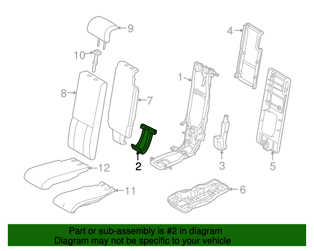 71695-0E020-B0 - Frame Assembly Protector - 2008-2013 Toyota Highlander ...