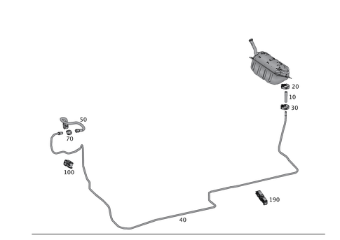 Fuel Lines, Gasoline Vehicles for 2014 Mercedes-Benz SLK350 | Mercedes ...
