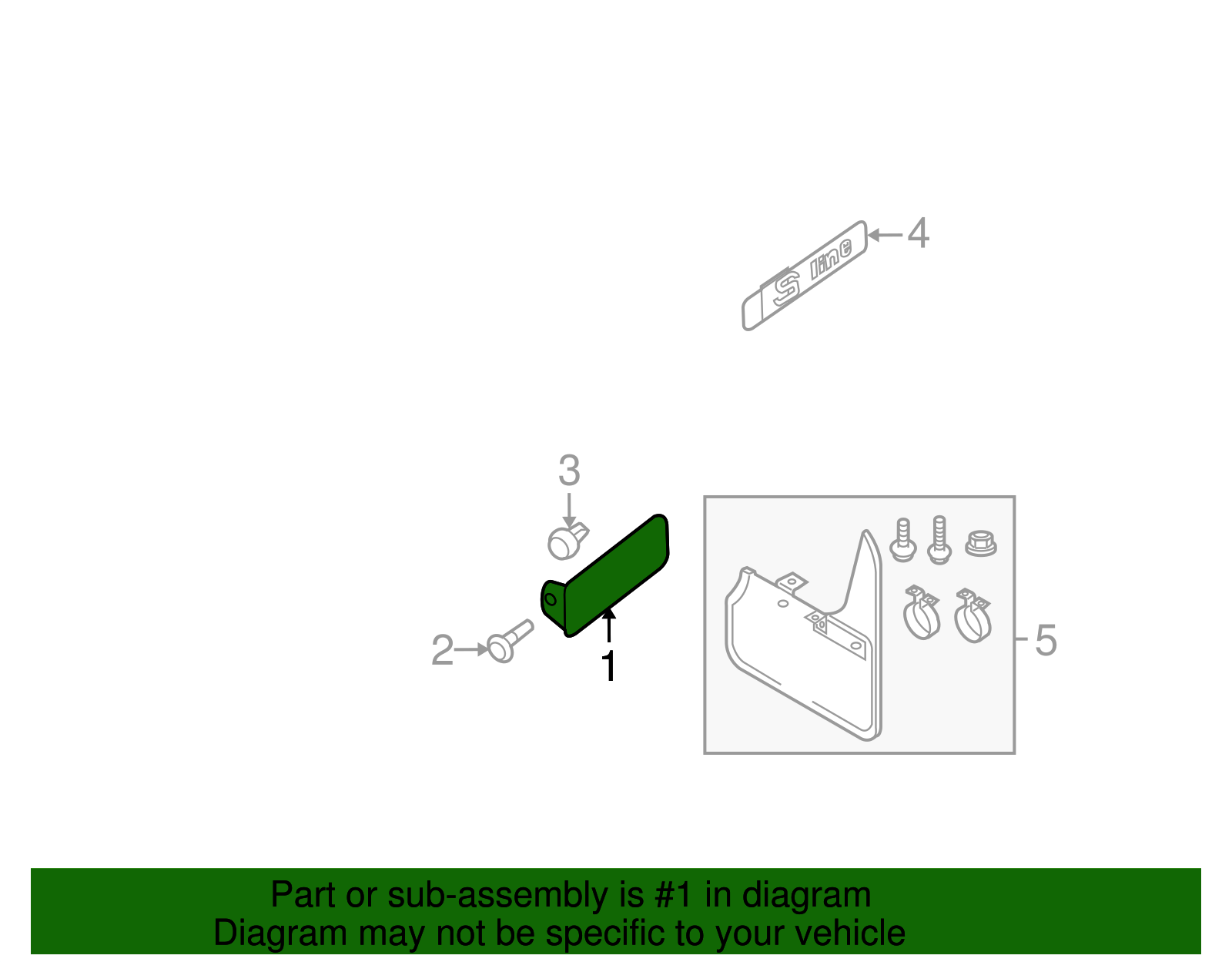 2006-2013 Audi Lower Molding 8P0-853-991-B-GRU | OEM Parts Online