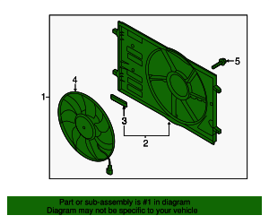 2015-2019 Volkswagen Fan Assembly 5Q0-121-203-DE | vwpartscente