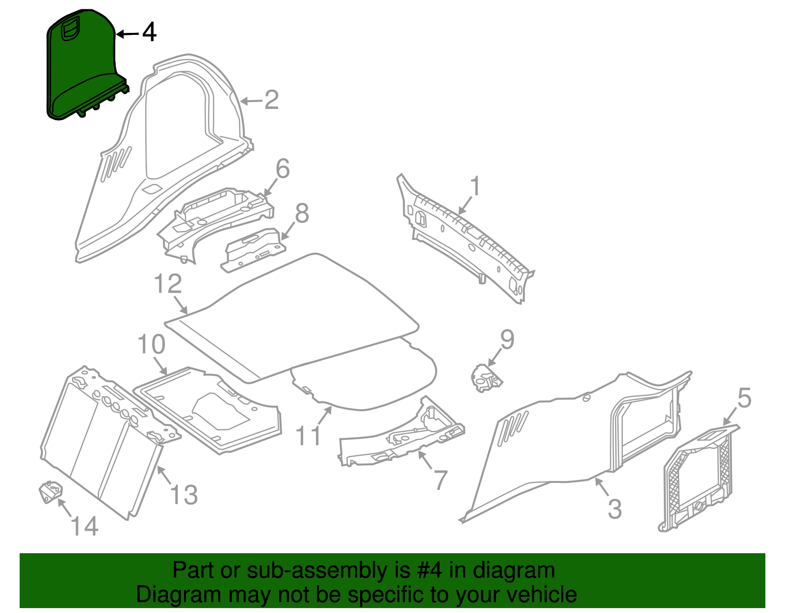 2004-2008 BMW Access Cover 51-47-7-149-204 | BMW Parts Online Hub