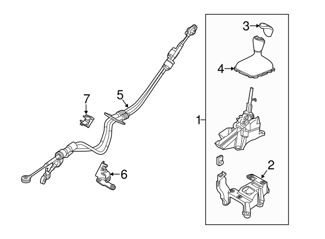 2015-2018 Ford Focus Shifter Assembly F1FZ-7210-AF | TascaParts.com