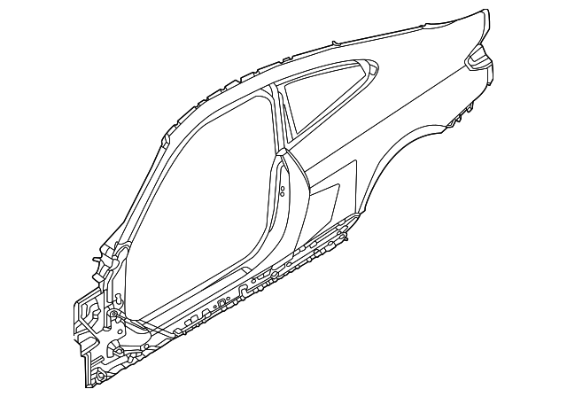 Genuine BMW 41-00-8-083-481 | Inner Aper Panel | FREE Shipping on Most ...