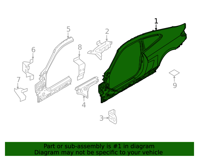 Genuine BMW 41-00-9-879-779 | Aperture Panel | FREE Shipping on Most ...