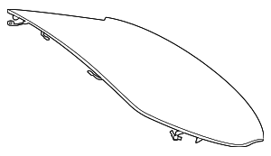 2018-2021 Mercedes-Benz Back Glass 217-670-45-00 | MB OEM Parts