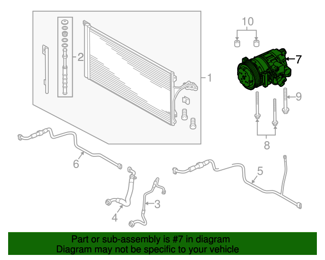 970-126-011-05 - A/C Compressor 2014-2016 Porsche Panamera ...