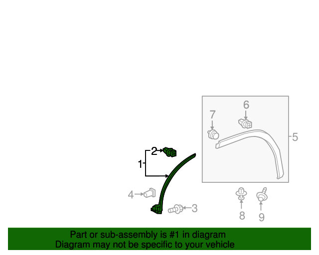 75874-0E040 - Seal Strip - 2016-2021 Lexus | My L Parts