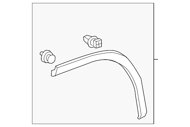 75606-0E010 - Wheel Opening Molding - 2016-2022 Lexus | DiscMonster