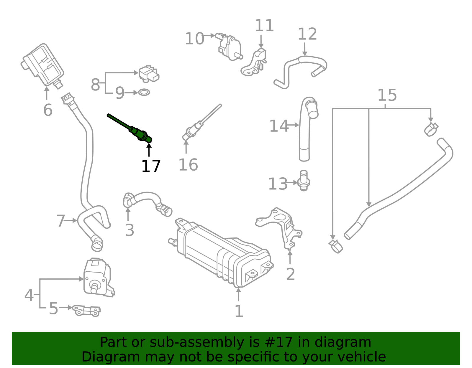 22641AA78A - Air/Fuel Sensor - 2017-2021 Subaru | World OEM Parts Subaru
