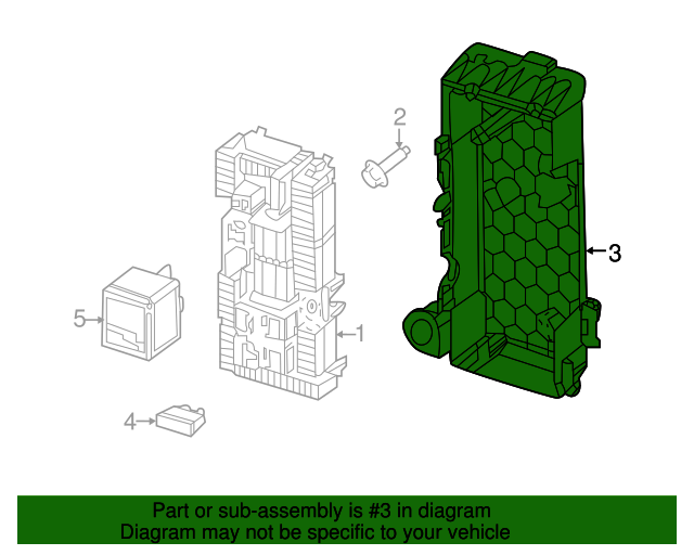 2017-2021 Mercedes-Benz Fuse & Relay Box Bracket 213-540-02-00-64 | MB ...