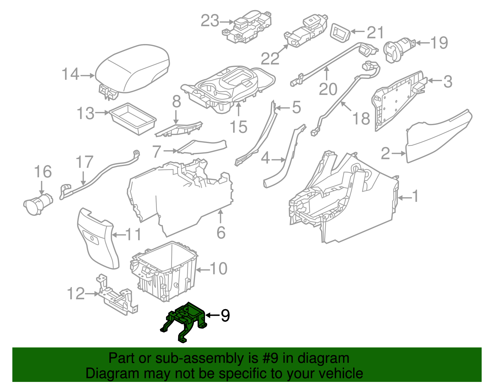 2017-2019 Hyundai Mount Bracket 84688-B8500 | Hyundai Wholesale Direct