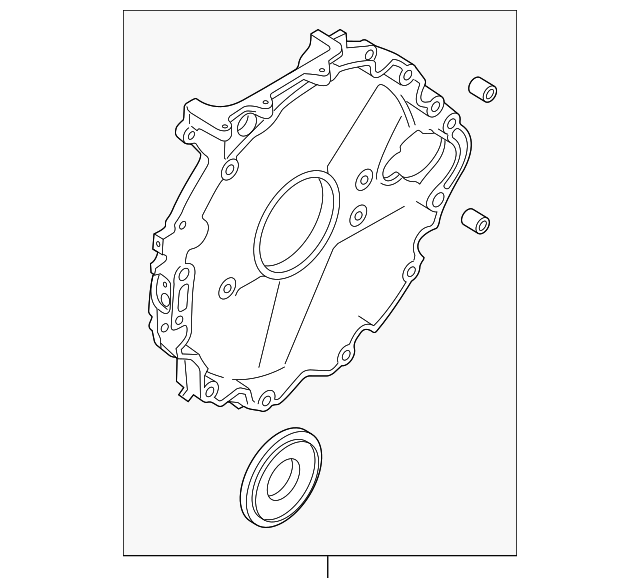 Genuine Rear Main Seal Retainer for 2018-2024 Land Rover | Land Rover ...
