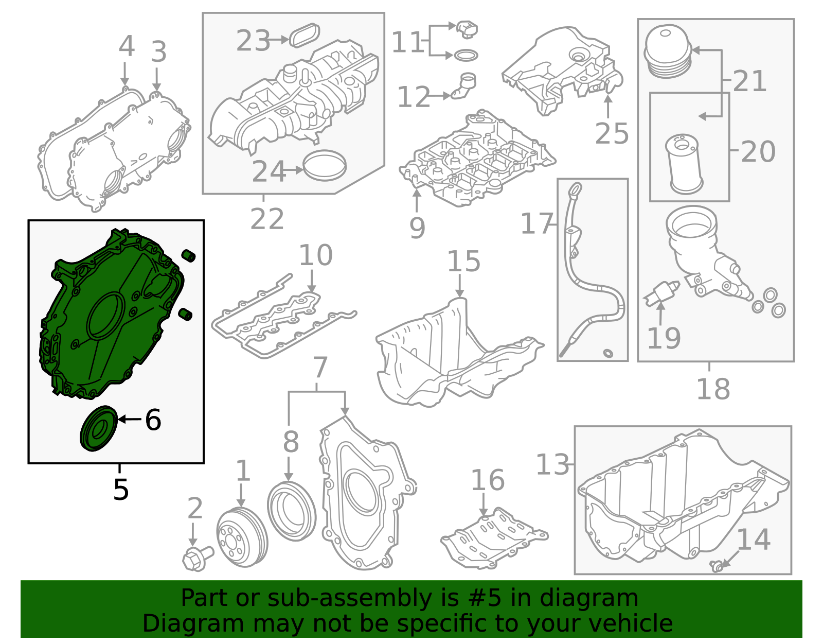 LR105983 - Rear Main Seal Retainer 2018-2024 Land Rover | Land Leaping ...