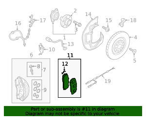 8W0-698-151-R - Disc Brake Pad Set 2019-2021 Audi | AutoNationParts.com