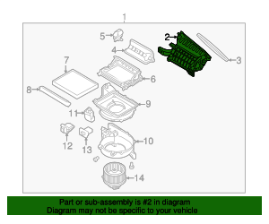 Genuine Intake Case for 2017-2020 Hyundai | Part# 97121-F2000 | Hyundai ...