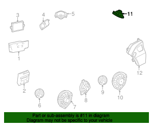 2012-2020 Mercedes-Benz Speaker 231-820-12-02 | Mercedes-Benz Parts