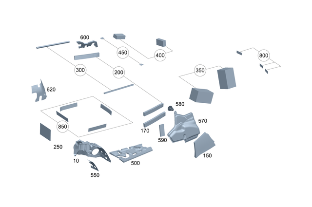 206-682-18-03 - Dampening, Wheel Arch 1956-2025 Mercedes-Benz ...