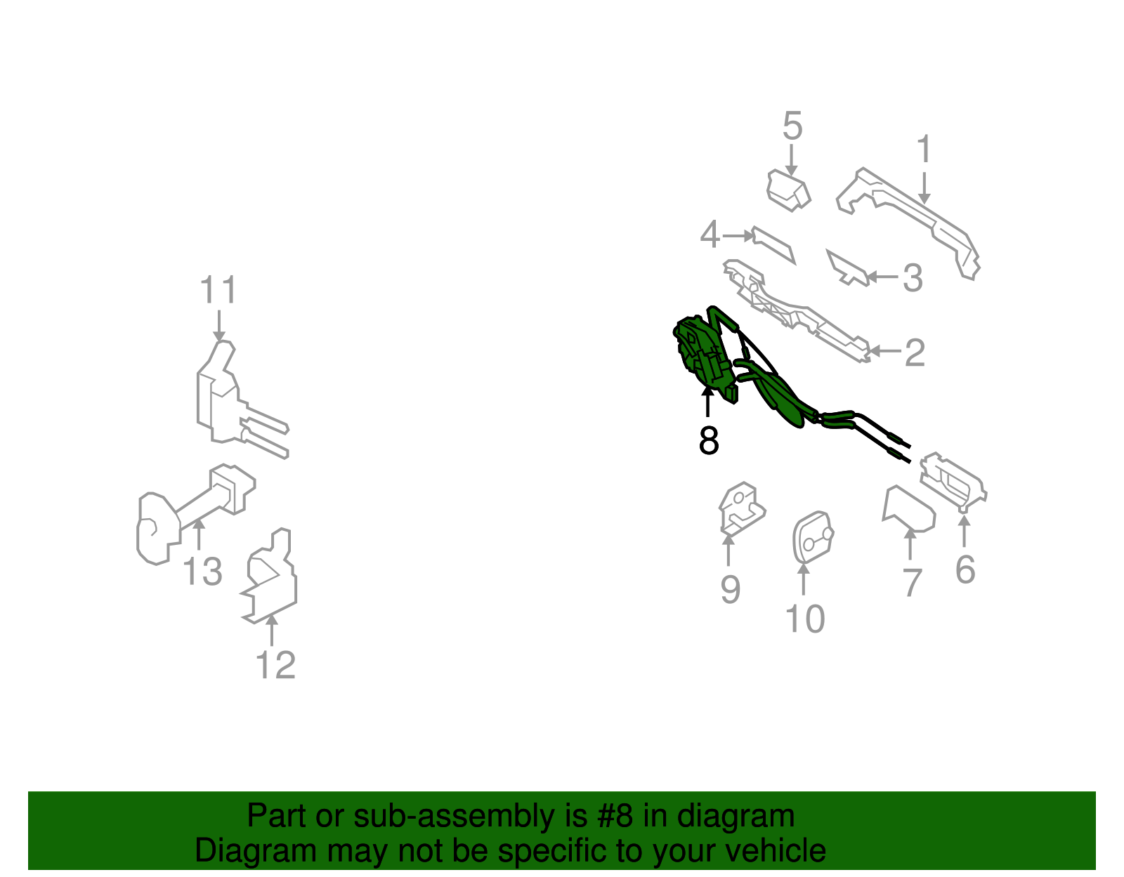 2007-2015 Infiniti Lock Assembly 82501-JK00A | OEM Parts Online