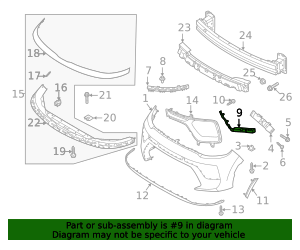 865B3-K0000 - Side Bracket 2020-2021 Kia Soul | Kia.Parts Store