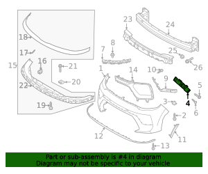 2020-2021 Kia Soul OEM NEW 2020-2021 Kia Soul Front Bumper Side Bracket ...