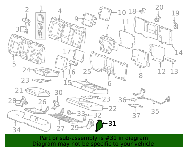 2019-2021 GM Outer Finish Panel 84508492 | GMPartsDirect.com