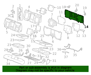 2019-2023 GM Driver Side Body Rear Panel Insulator 84727213 ...
