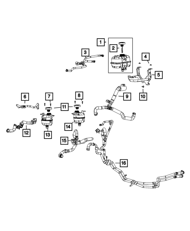 2018-2024 Jeep Coolant Bottle Bracket 68280796AC | Mopar Estores