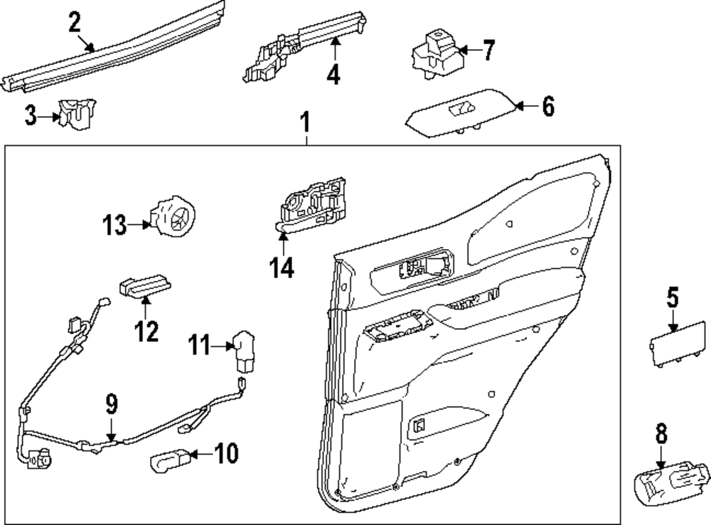2024-2025 Toyota Land Cruiser 2024 Toyota Land Cruiser - Door Trim ...