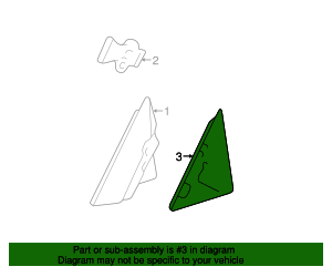 1996-2021 GM Molding - Driver's Side (LH) 84734044 | TascaParts.com