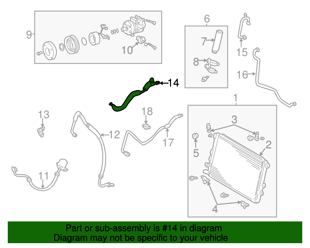2001-2007 Toyota Suction Pipe 88717-0C020 | Toyota Parts Center
