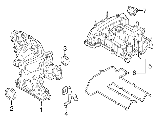 CM5Z-6335-A - Rear Main Seal Retainer 2014-2021 Ford | Group 1 Auto Parts