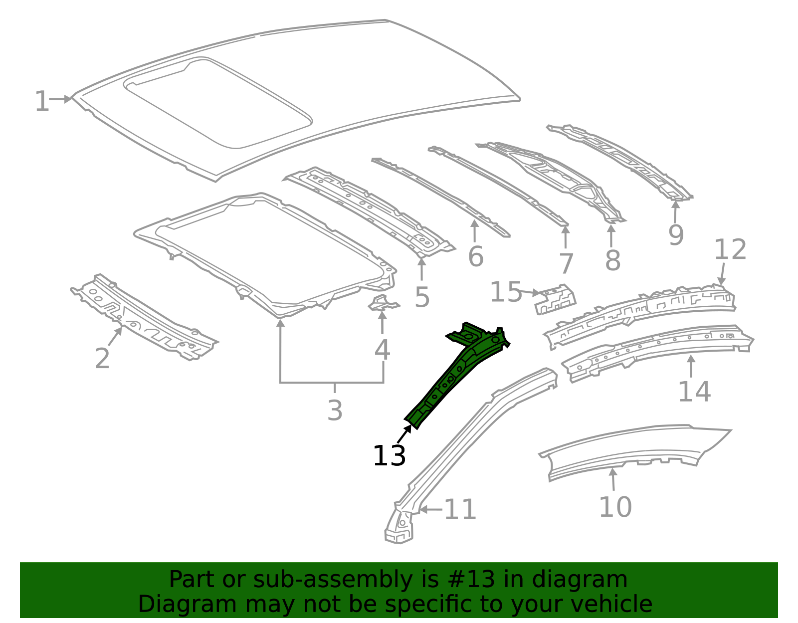 61203-33140 - Rail Reinforced - 2019-2022 Lexus | My L Parts