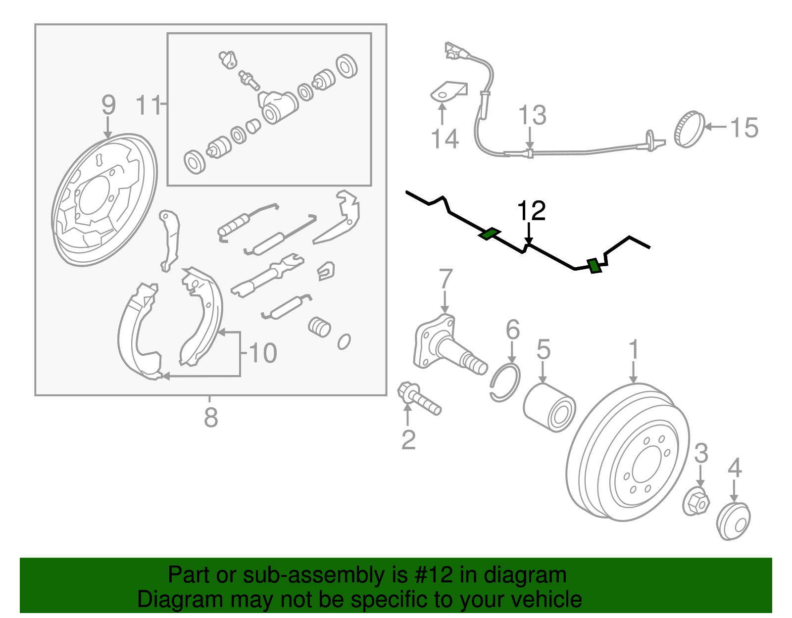 2012-2019 Nissan Brake Line 46315-1HK0A | Temecula Nissan Parts