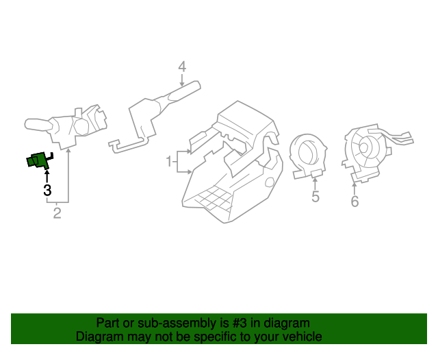 89235-50100 - Steering Column Control Switch 2013-2017 Lexus ...