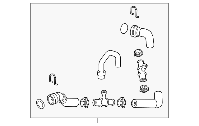 4M0-122-101-CJ - Upper Hose 2017-2023 Audi Q7 | Audi OEM Parts