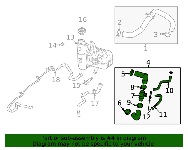2019-2020 Ram Lower Hose 68359796AF | TascaParts.com
