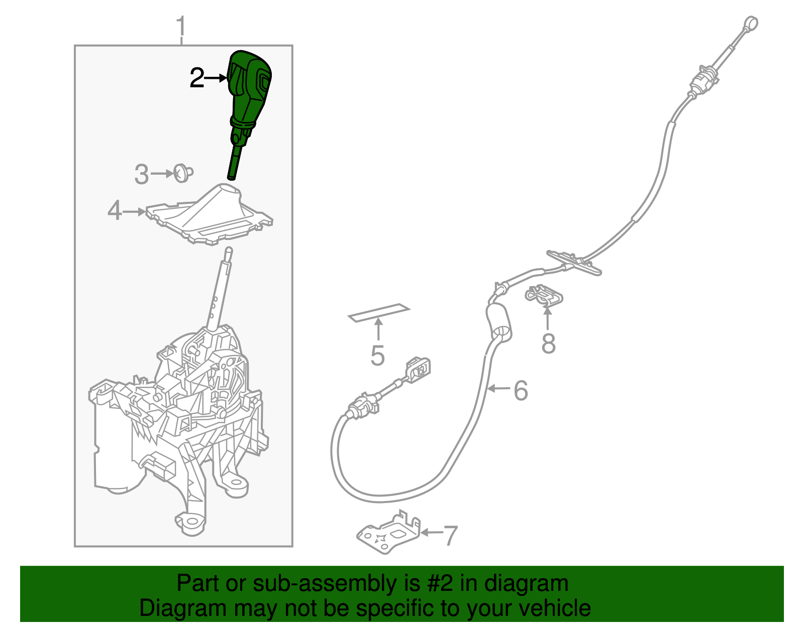 F1EZ-7213-AA - Shift Knob 2012-2018 Ford Focus | Big 3 Auto Parts