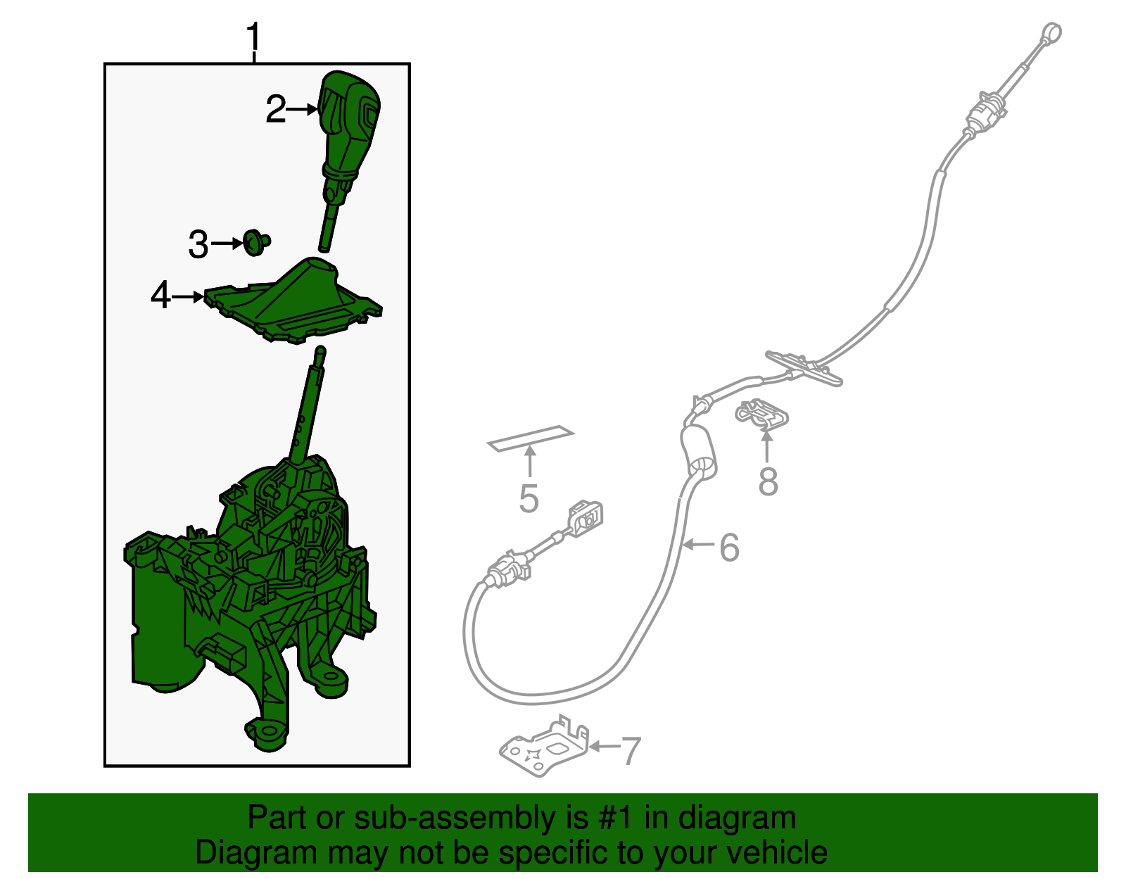 BV6Z-7210-LC - 2012-2014 Ford Focus - Gear Shift Assembly | My Ford Parts