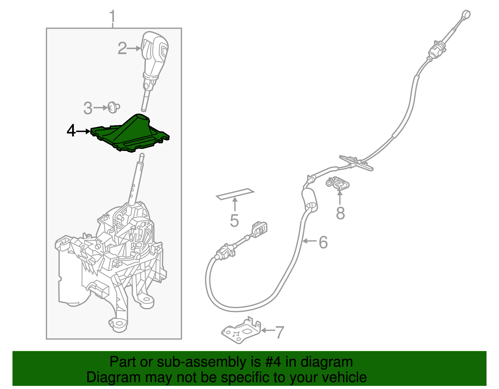 2012-2018 Ford Focus Shift Boot BV6Z-7277-AA | Ford OEM Parts Outlet
