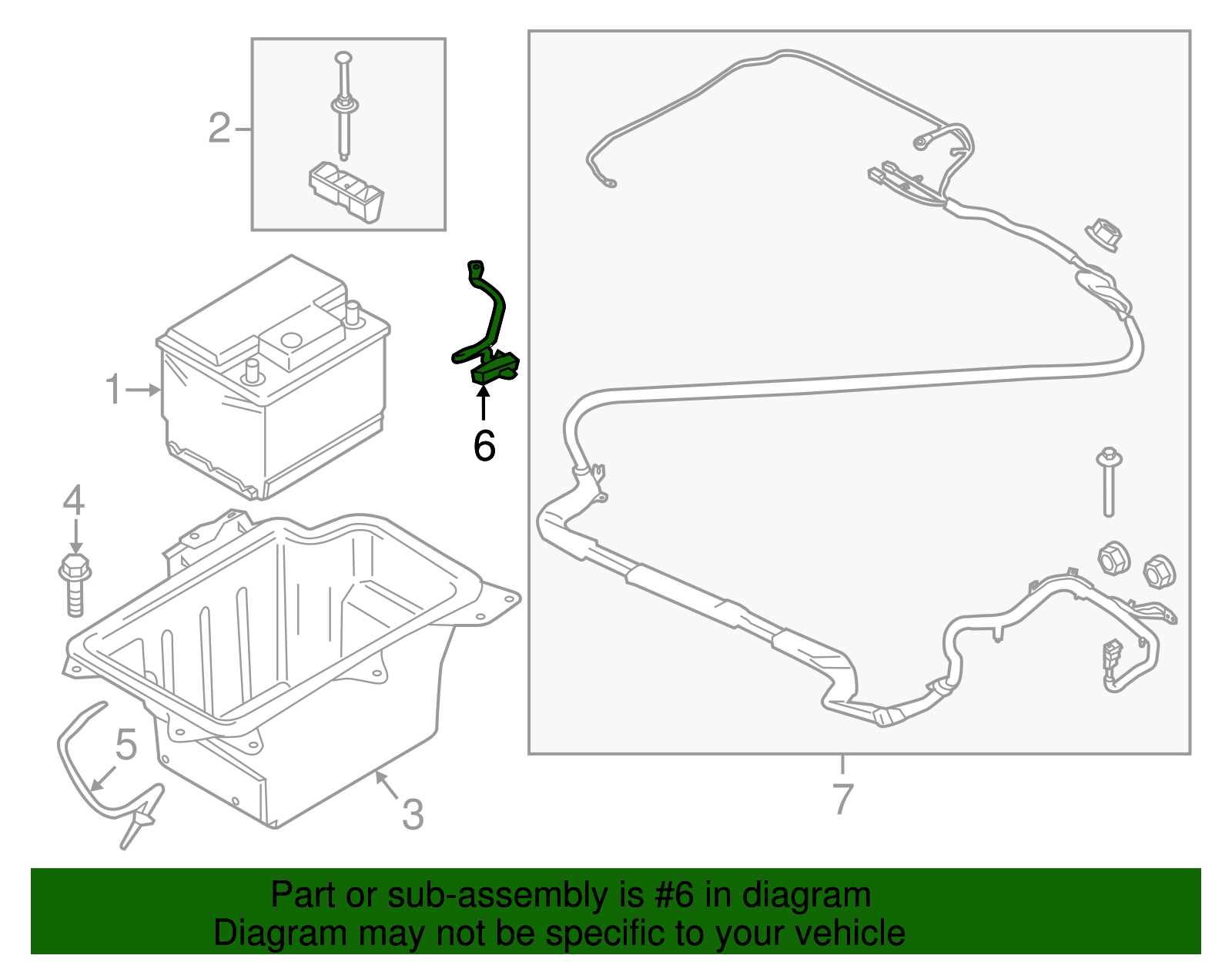 Genuine OEM Ford Part - Cable FV6Z-10C679-B | Genuine OEM Ford Parts ...