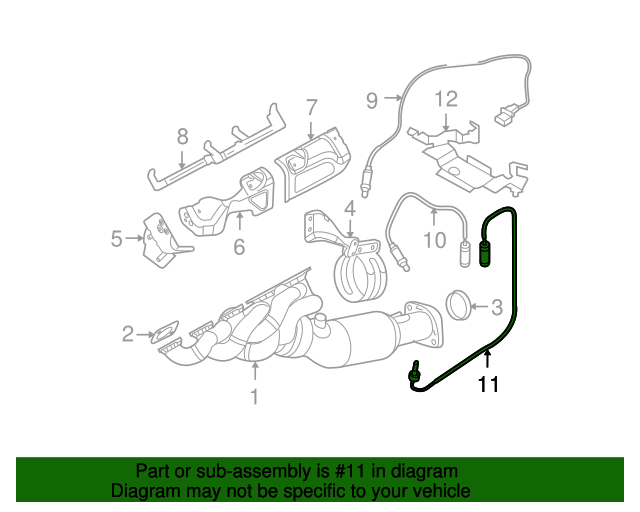 Genuine BMW 12-52-7-835-466 | Exhaust Temp Sensor | FREE Shipping on ...