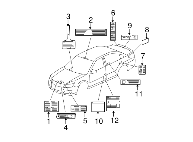 19206430 - Vehicle Capacity Weight and Tire Information Label 2006-2024 ...