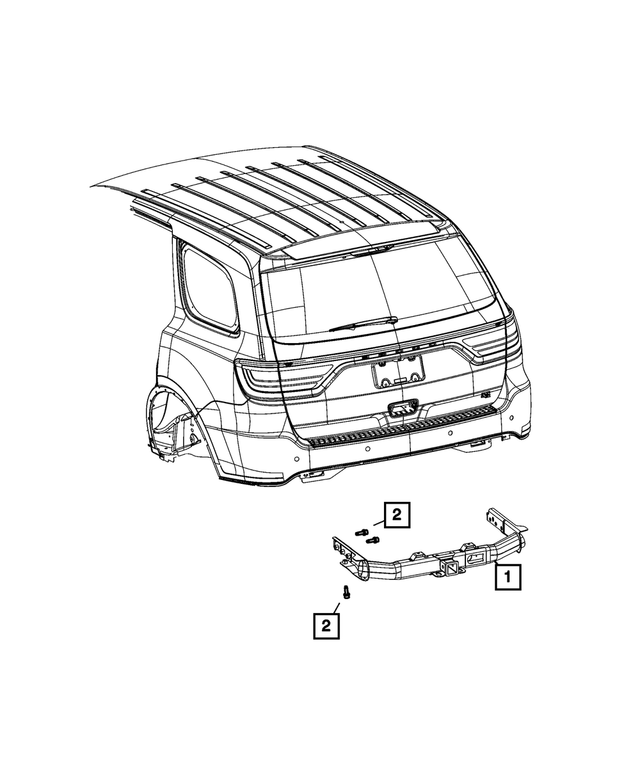 52124606AF - Trailer Hitch - 2011-2024 Mopar | Mopar Auto Parts Direct