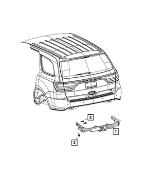 2011-2025 Mopar Trailer Hitch 52124606AF | Mopar eStore