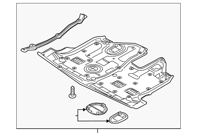 2014-2015 Kia Sorento Under-Body Shield 29110-1U500 | QuirkParts