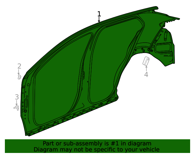 Body Driver Side Outer Panel 42786688 Gm Parts Store