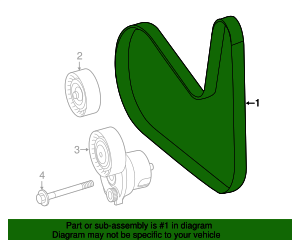 Genuine OEM Poly-V-Belt | 000-993-12-00 | Fits Select Mercedes-Benz ...