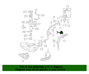 2005-2013 Toyota Filler Pipe Upper Support 77296-02010 | Toyota Parts ...