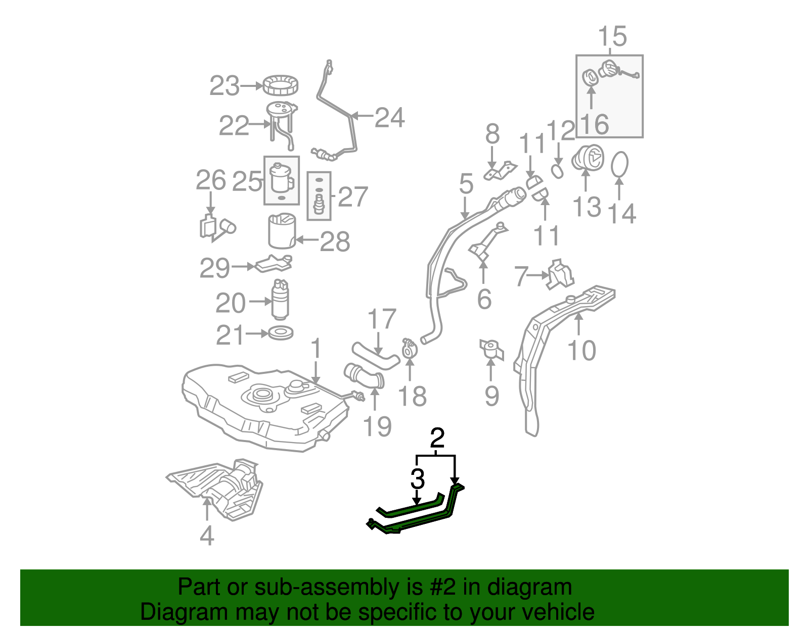 2005-2008 Toyota Fuel Tank Mount Strap 77601-12271 | Toyota Parts Center
